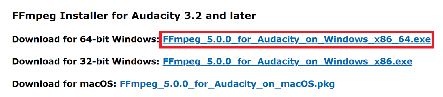 「2024年度版」Audacity のダウンロード方法と「FFmpeg」を導入する手順！ - meolog